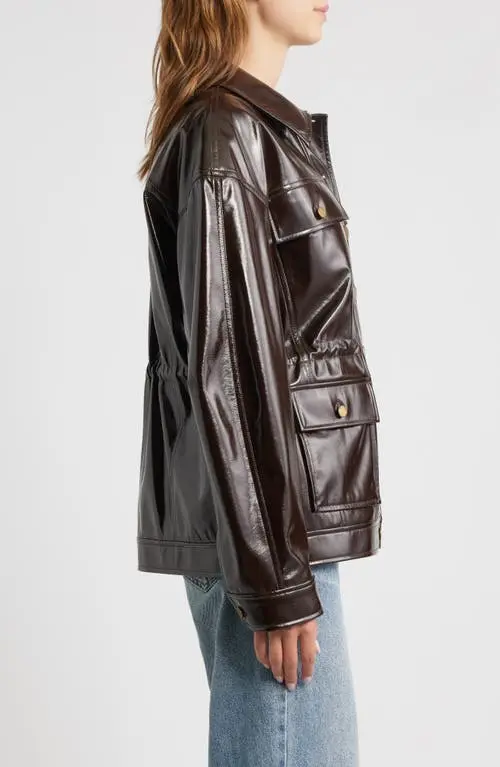 Rag & Bone Amy Faux Patent Leather Jacket