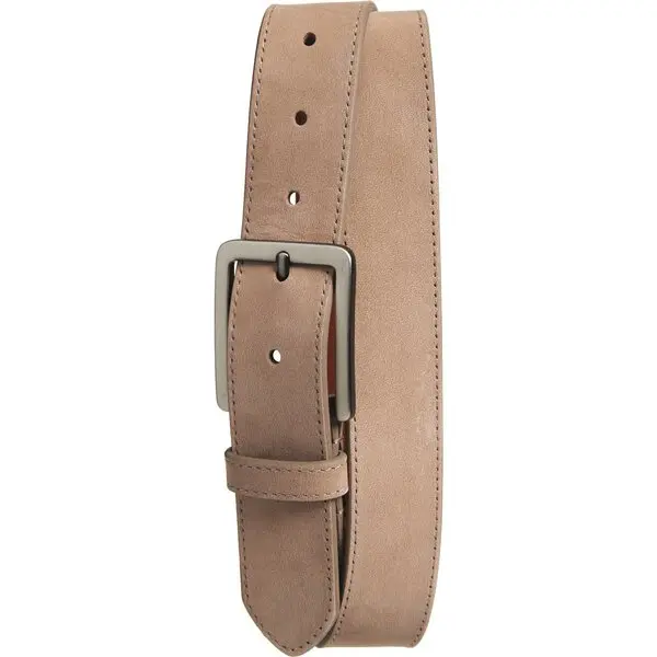 Nordstrom Richard Nubuck Leather Belt - Taupe