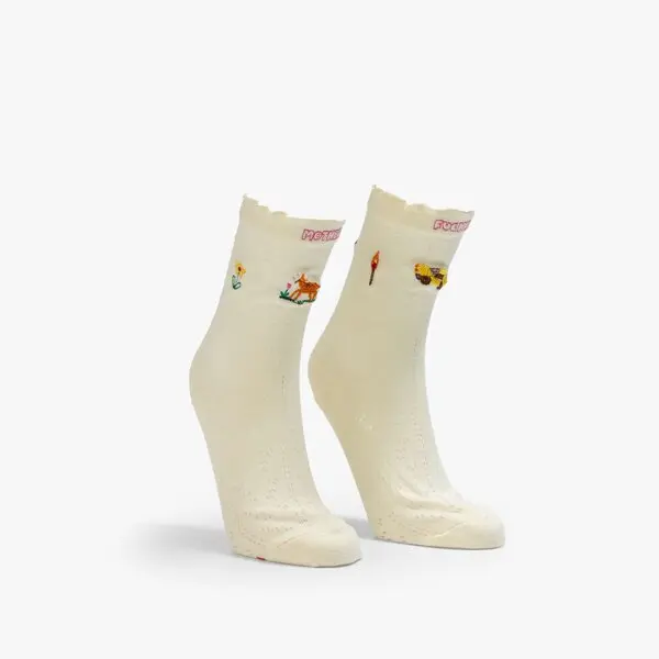 MOTHER The Half Step In The Wild Socks - White