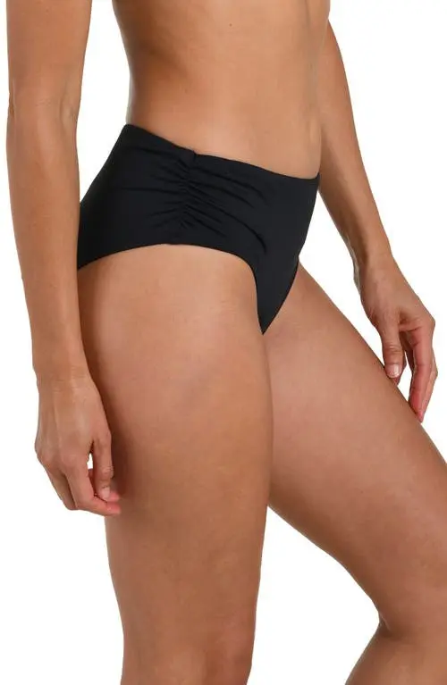 La Blanca Mid-rise Bikini Bottom - Black