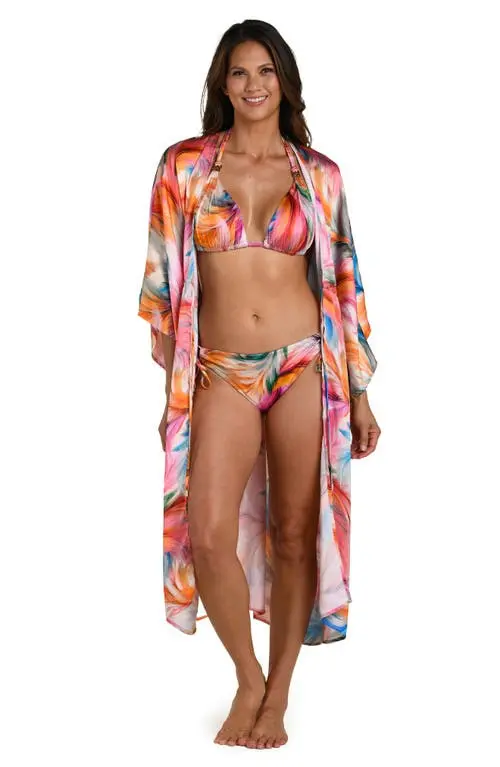 La Blanca Feathered Print Cover-up