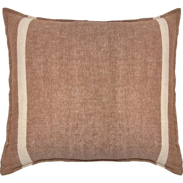 POM POM AT HOME Rory Linen Pillow Sham - Terra Cotta/flax
