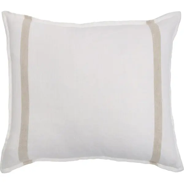 POM POM AT HOME Rory Linen Pillow Sham - White/flax