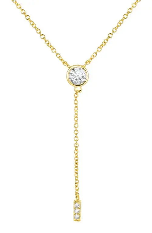 UNTAMED PETALS Pilar Crystal Drop Pendant - Gold
