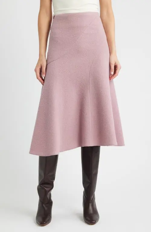BOSS Vicena Maxi Boiled Wool Skirt - Rose Haze