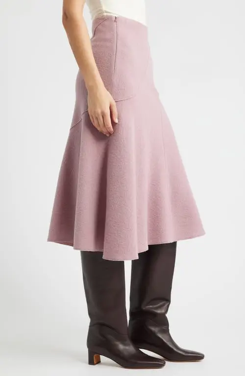 BOSS Vicena Maxi Boiled Wool Skirt - Rose Haze