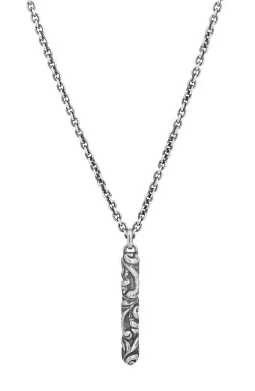 John Varvatos Gothic Pendant Necklace - Silver
