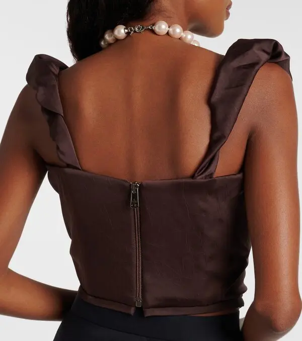 VIVIENNE WESTWOOD Sunday Draped Corset - Brown