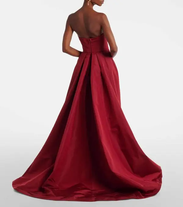 Monique Lhuillier Silk Faille Gown
