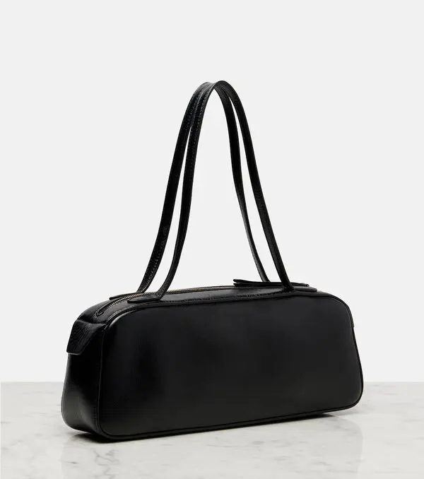 Khaite Simona Patent Leather Shoulder Bag - Black
