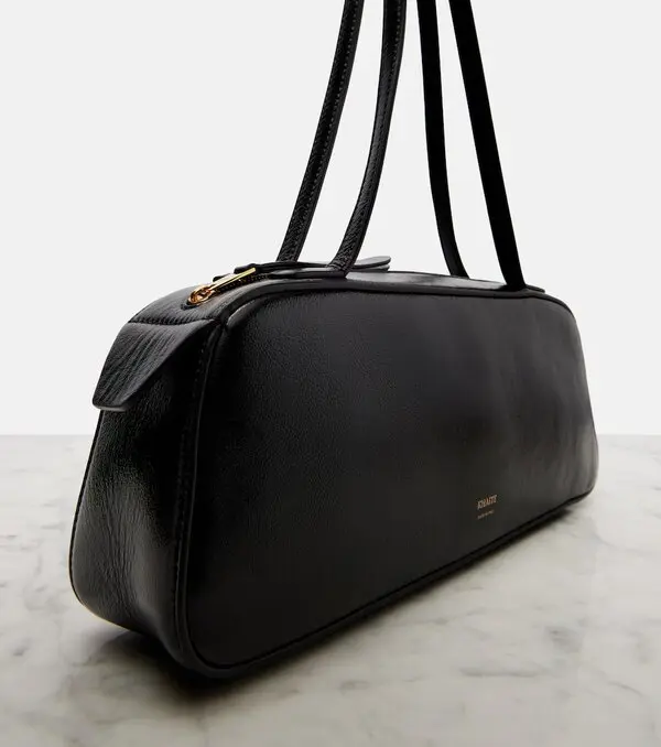 Khaite Simona Patent Leather Shoulder Bag - Black