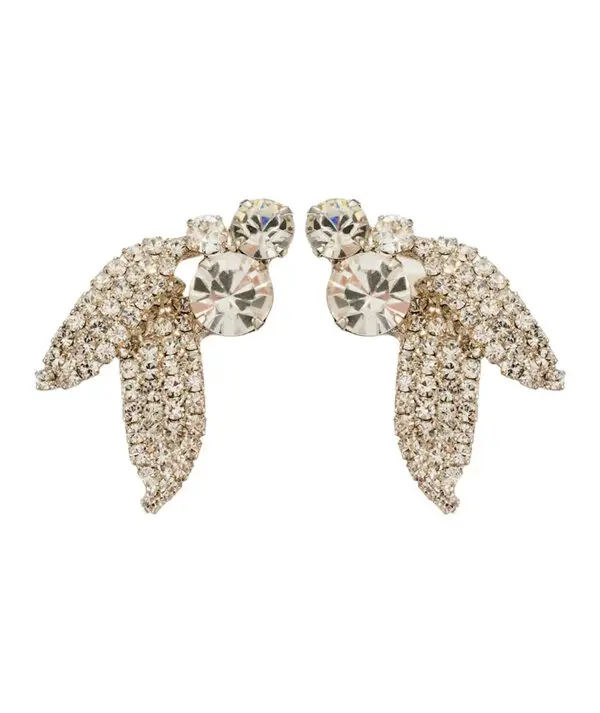 JENNIFER BEHR Alvara Crystal-embellished Earrings - Silver