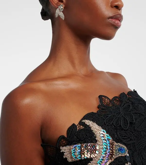 JENNIFER BEHR Alvara Crystal-embellished Earrings - Silver