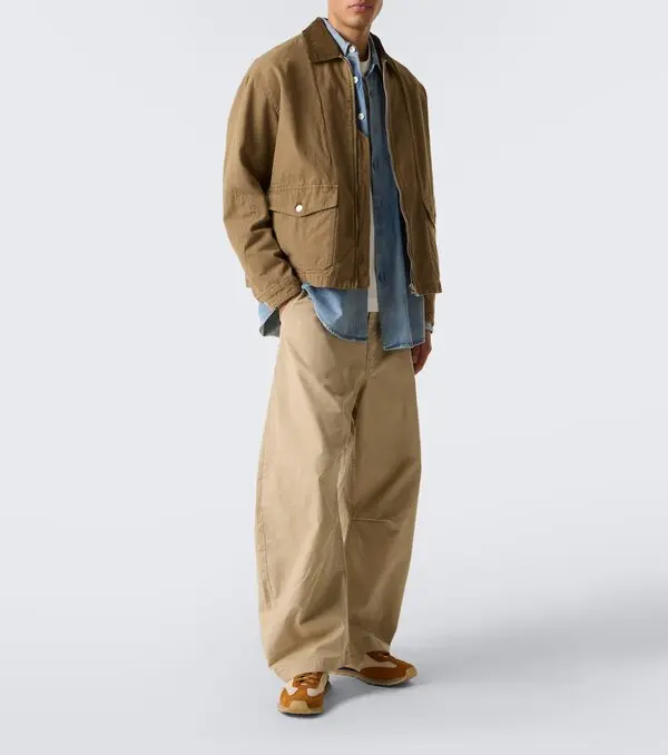 Visvim Fkt Runner Suede-trimmed Sneakers - Brown