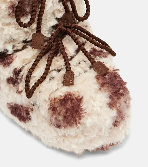 Moon Boot Icon Cow-print Snow Boots - Brown