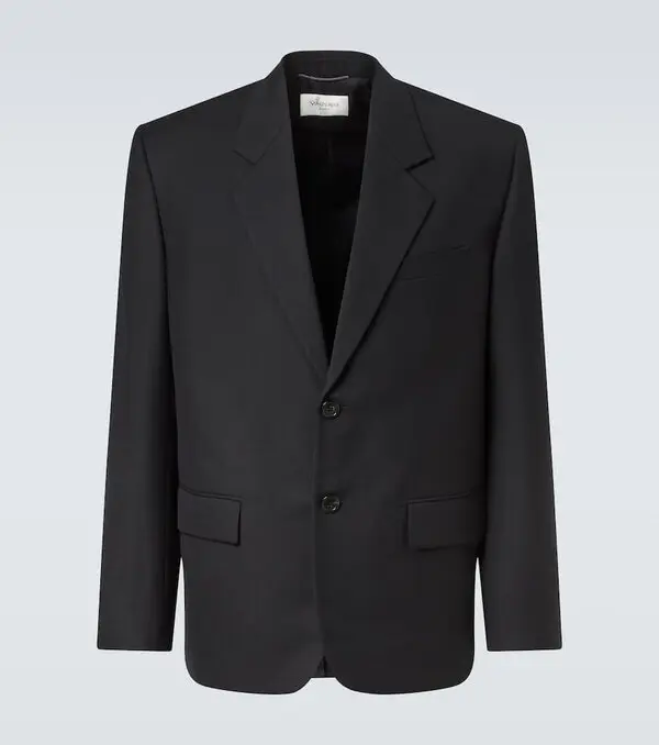 Saint Laurent Wool Gabardine Blazer