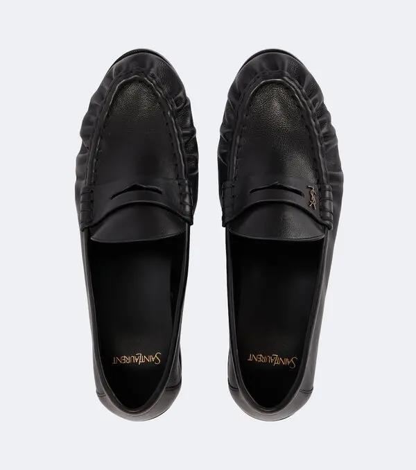 Saint Laurent Le Loafer Leather Penny Loafers