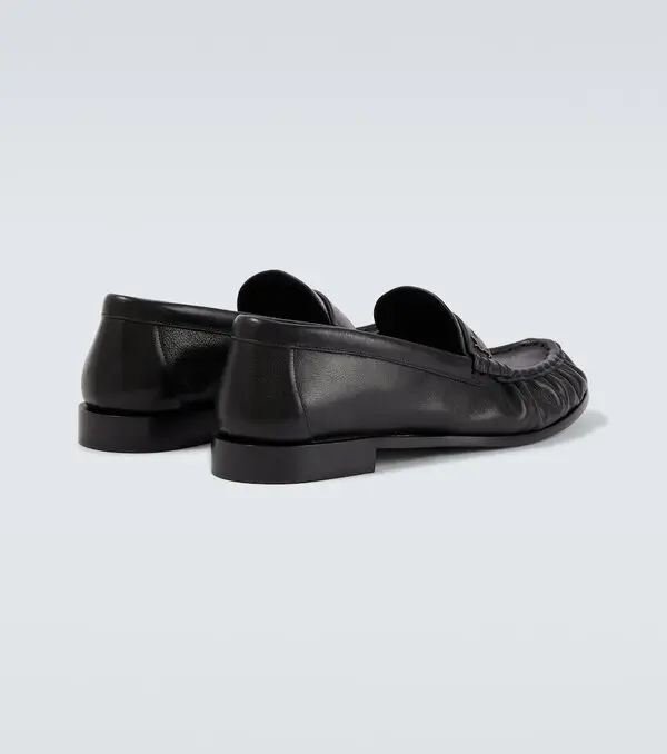 Saint Laurent Le Loafer Leather Penny Loafers