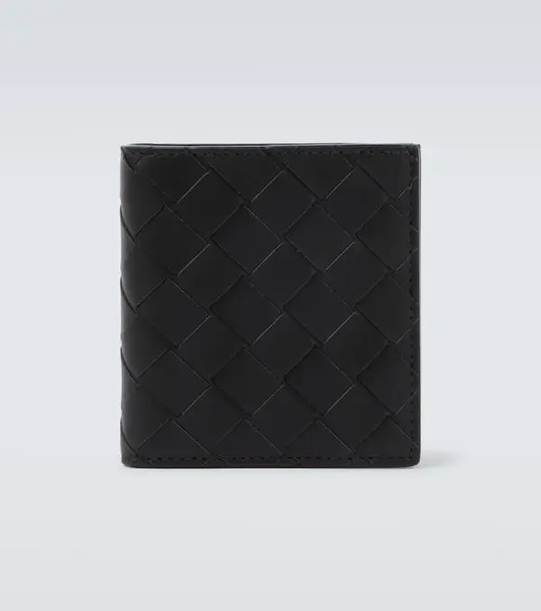 Bottega Veneta Intrecciato Leather Wallet - Green