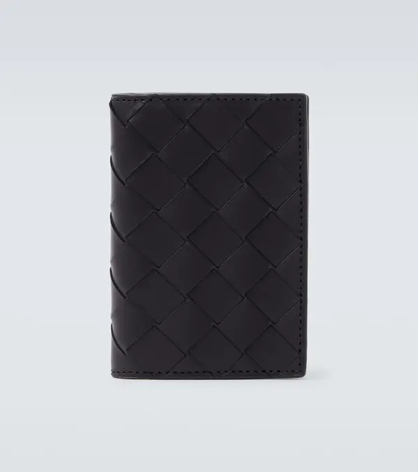 Bottega Veneta Intrecciato Leather Wallet - Black