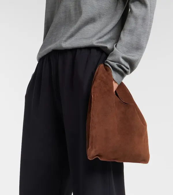 THE ROW Bindle Small Suede Tote Bag