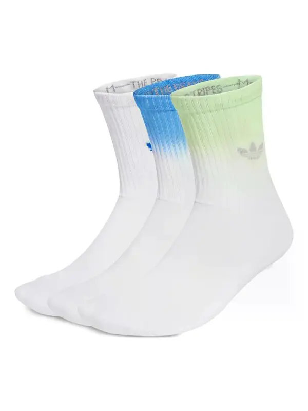Adidas Dip-dye Ribbed Socks Three-pack - White