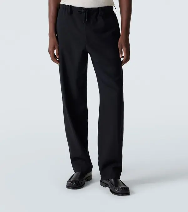 Dries Van Noten Penny Wool Straight Pants
