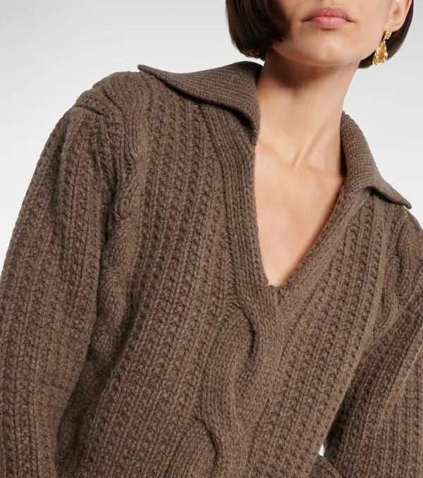 Magda Butrym Cashmere V-neck Sweater