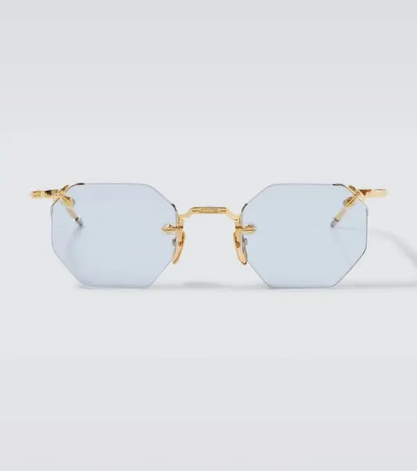JACQUES MARIE MAGE El Dorado Square Sunglasses - Gold