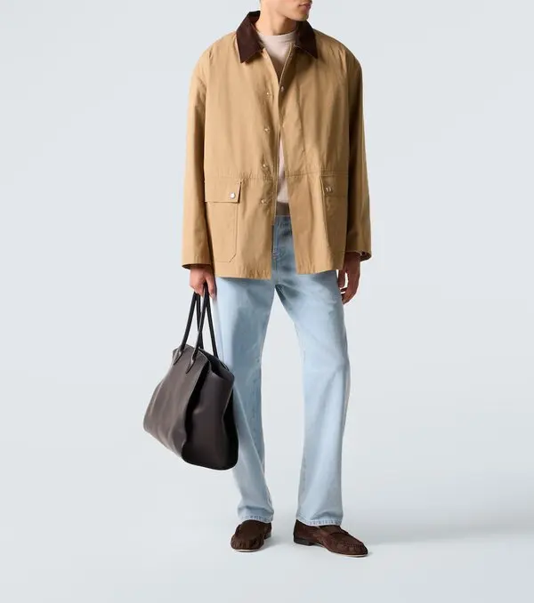 THE ROW Suede Penny Loafers - Brown