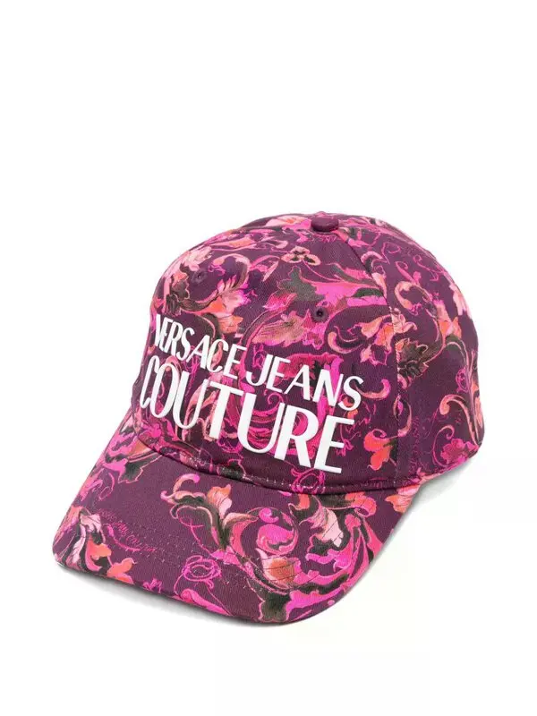 Versace Baroque-print Baseball Cap - Purple