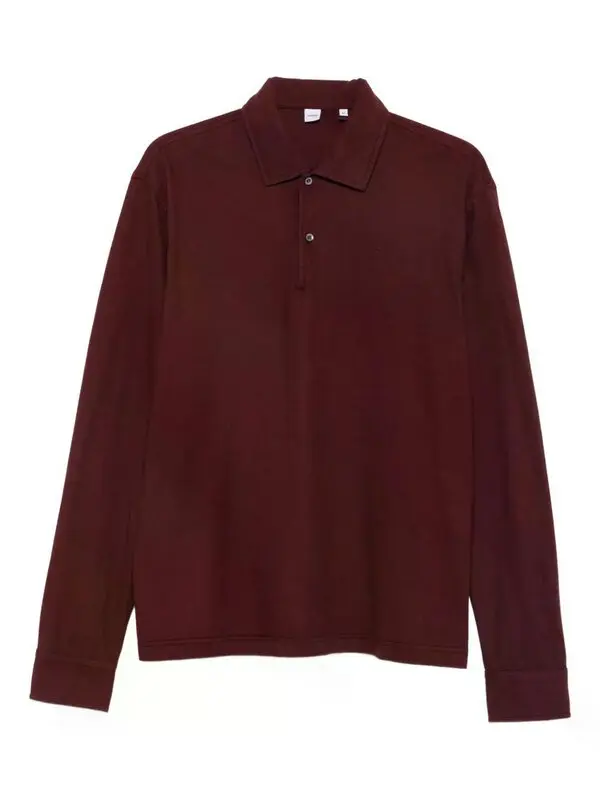 Aspesi Long-sleeve Polo Shirt - Red