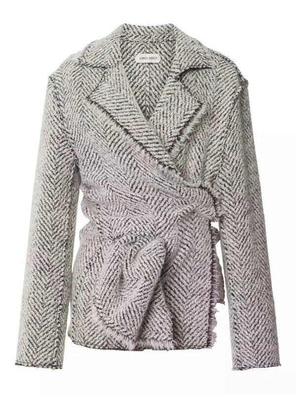 Alberta Ferretti Herringbone-pattern Jacket
