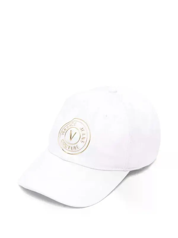 Versace Logo-plaque Baseball Cap - White