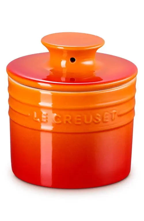 LE CREUSET Stoneware Butter Crock - Flame