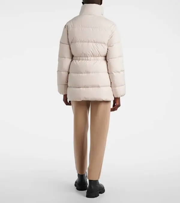 Moncler Brossette Quilted Down Jacket - White