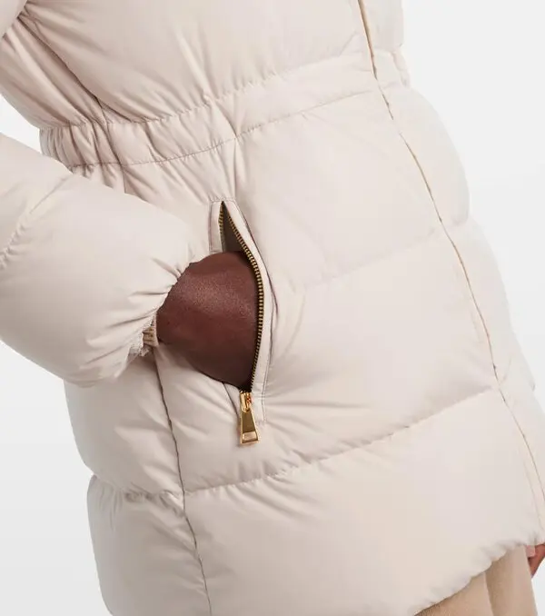 Moncler Brossette Quilted Down Jacket - White