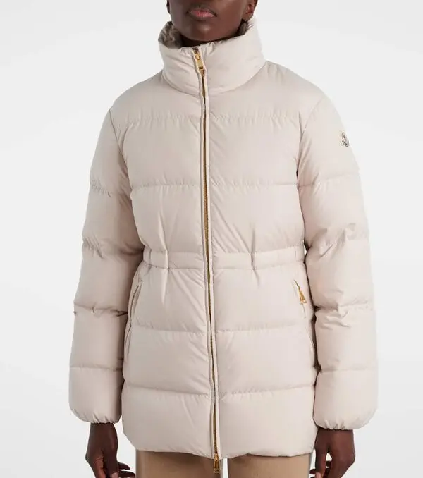 Moncler Brossette Quilted Down Jacket - White