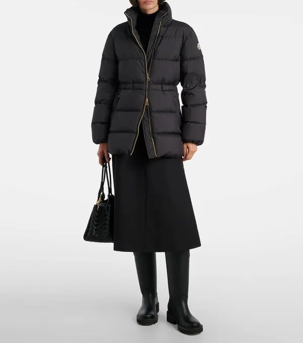 Moncler Brossette Quilted Down Jacket - Black