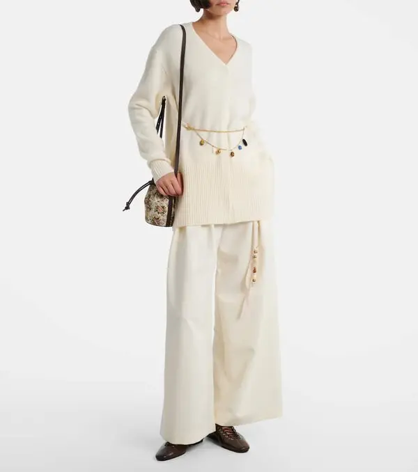 XU ZHI Belted Wool Cardigan