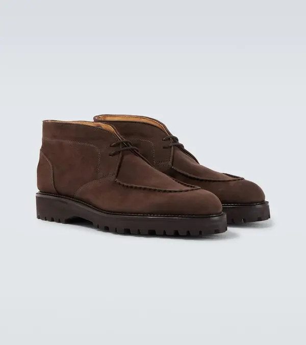 John Lobb Suede Desert Boots