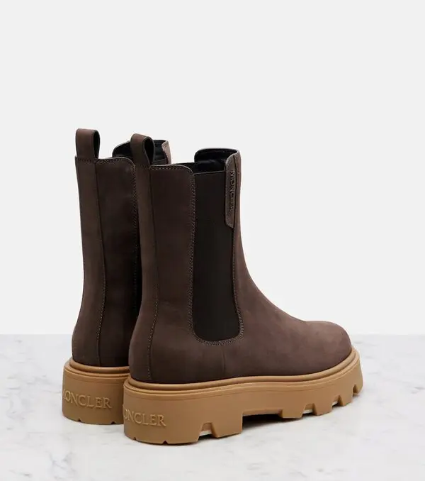 Moncler Aurea Leather Chelsea Boots