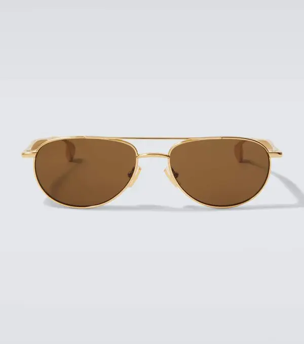 Bottega Veneta Aviator Sunglasses - Gold