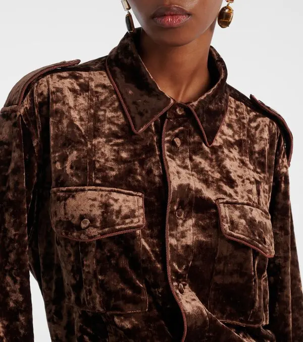XU ZHI Velvet Shirt