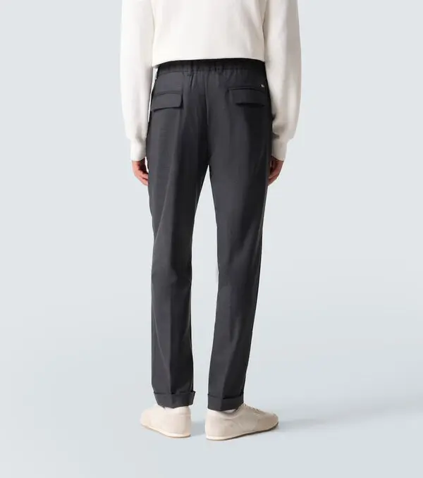 Herno Gabardine Straight Pants
