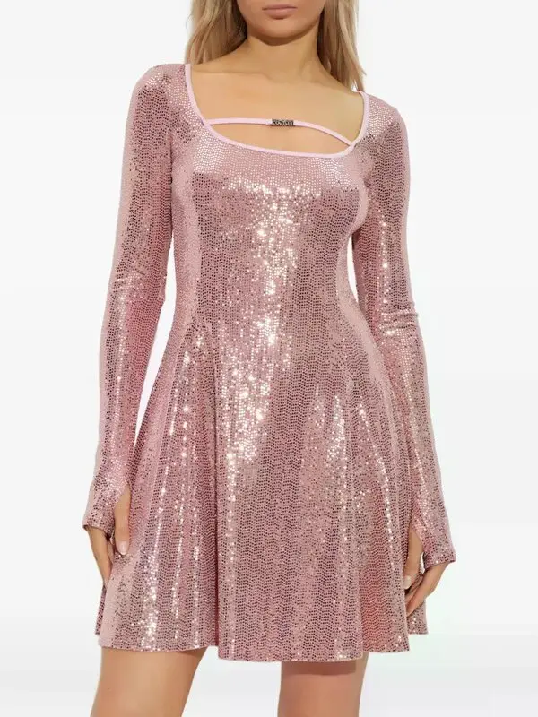 open lace back dress Vietta Sequin Cami Maxi Dress main image 0