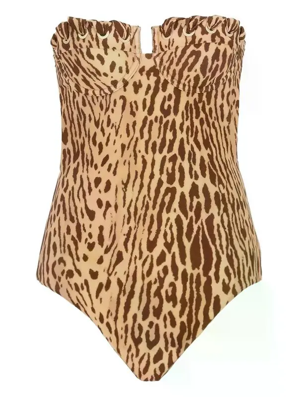 Zimmermann Leopard-print Swimsuit - Tan Leopard