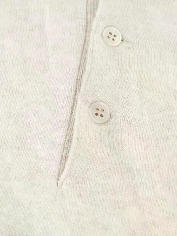 Brunello Cucinelli Polo-neck Cashmere Sweater - Grey
