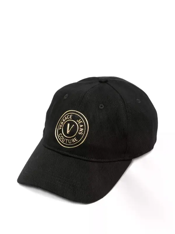Versace Logo-plaque Baseball Cap - Black