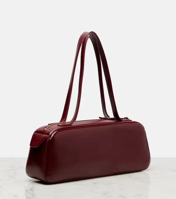 Khaite Simona Patent Leather Shoulder Bag - Red